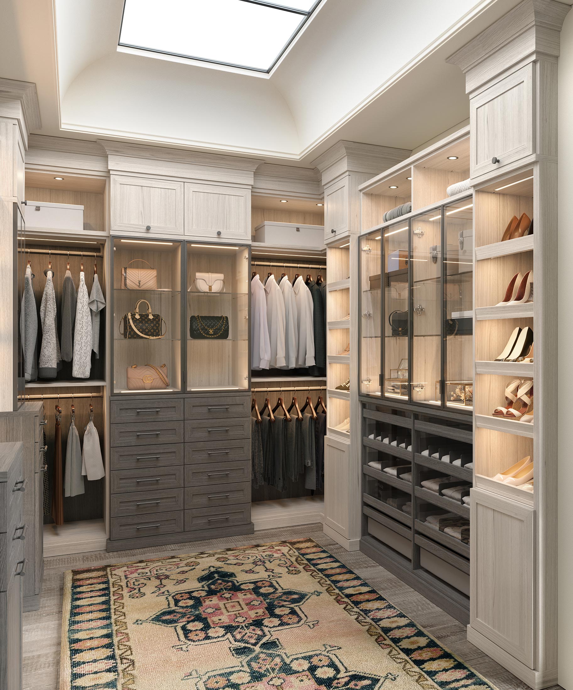 Small Walk In Closet Systems Design